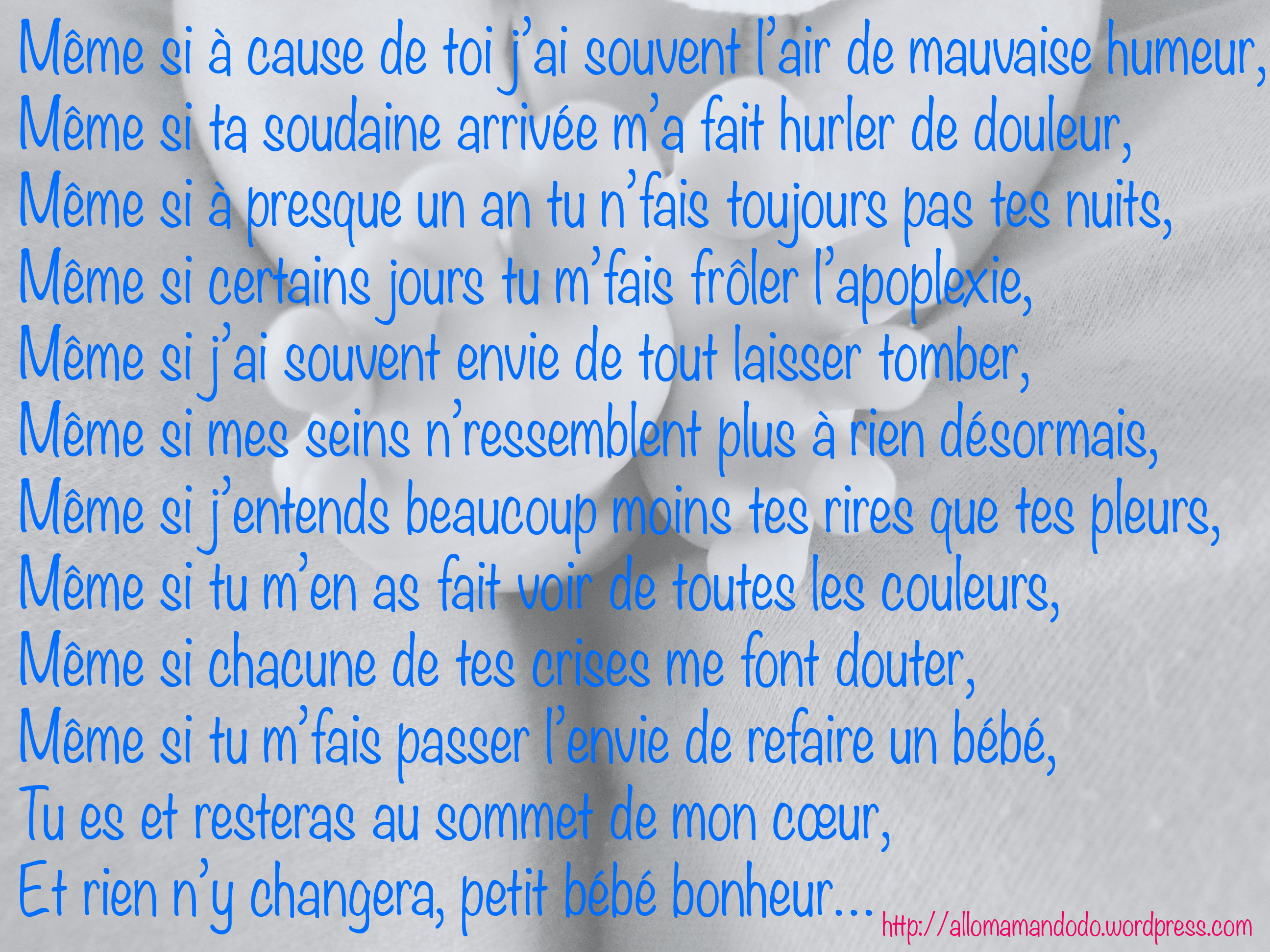 Même si... (Poème pour toi, bébé) - Allo Maman Dodo